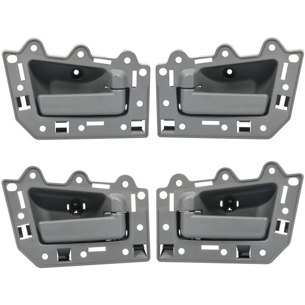 商品名: ECCPP ドアハンドル インテリア 運転席内側 助手席側 2005-2011ジープグランドチェロキー用 グレー 4個入り ECCPP Door Handles Interior Inside Inner Driver Passe...