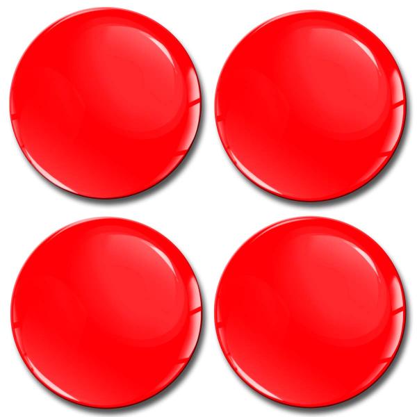 商品名:  Biomar Labs 4 x 60mm 3D Domed Car Wheel Centre Cap Stickers for Hub Cap Rim Cover Decals Auto Tuning Emblem Red Gl...