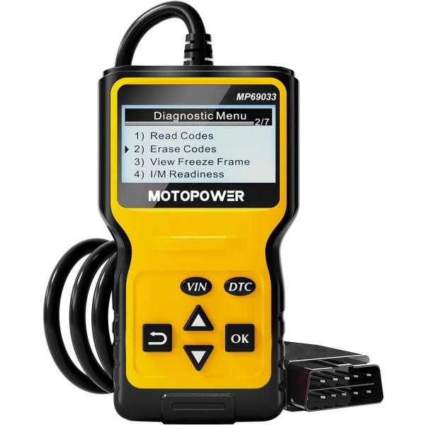 商品名: MOTOPOWER MP69033 自動車OBD2スキャナーコードリーダー エンジン故障コードリーダー スキャナー CAN診断スキャンツール 1996年以降すべてのOBD IIプロトコルカー用 MOTOPOWER MP69033 ...