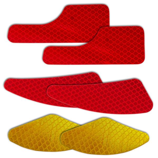 商品名:  6 Piece Reflector Kit ? Side/Rear Reflectors ? Street Legal - Pressure Sensitive Adhesive - For Golf Carts, Recrea...