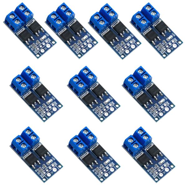 商品名: XLX 10PCS High Power 5-36V 400W MOS Field Effect Transistor Trigger Switch Driver Module PWM Regulator Electronic S...