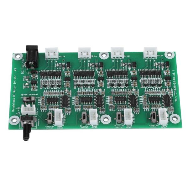 商品名: DCブラシレスモーターコントローラ 4-CH 4チャンネル PWM マルチレベル保護 スピードコントローラ ドライバーボード マテリアルコントロールレギュレータモジュール DC Brushless Motor Controller...
