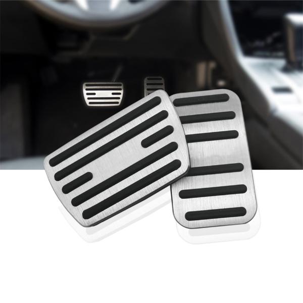 商品名: NYZAUTO 滑り止めパフォーマンス フットペダルパッドキット ホンダアコード エリジョン オデッセイ シビック CRV ジェイド 自動ドリル不要 アルミニウムブレーキとガスアクセラレータペダルカバー(モデルB-シルバー) NY...