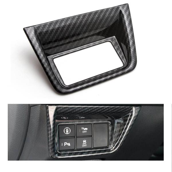 商品名:  Xotic Tech Console Control Function Button Panel Frame Cover Trim, Carbon Fiber Pattern, Compatible with Honda Acc...