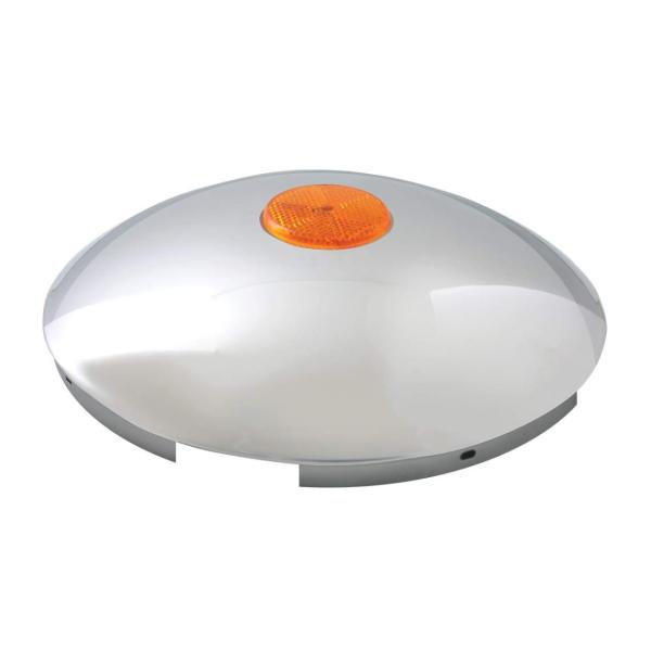 商品名: GG Grand General 10600 クローム フロントハブキャップ アンバーリフレクター付き 7/16インチリップ 5ノッチ 10600 GG Grand General 10600 Chrome Front Hub C...