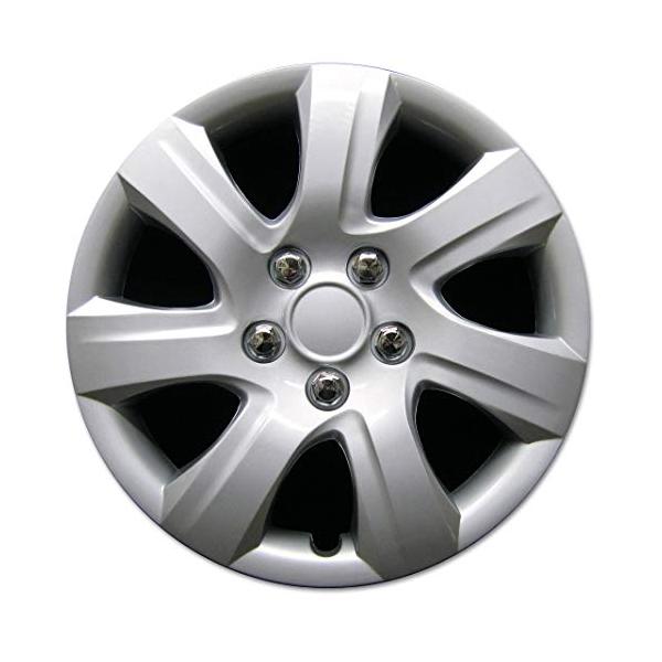 商品名: プレミアム レプリカ ハブキャップ | トヨタ カムリ 2010-2011に適合 | 交換用 16インチホイールカバー (1個) Premium Replica Hubcap, Replacement for Toyota Cam...