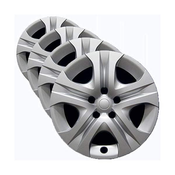 商品名: Permium レプリカ ハブキャップセット | トヨタ Rav4 2013-2015に適合 | 交換用17インチホイールカバー(4パック) Premium Replica Hubcap Set, Replacement for ...