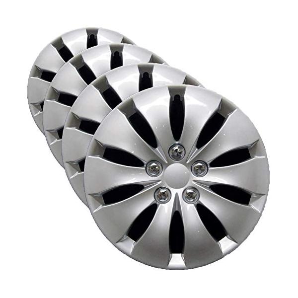 商品名: プレミアムレプリカハブキャップセット | ホンダアコード2008-2012に適合 | 交換用16インチホイールカバー(4ピース) Premium Replica Hubcap Set, Replacement for Honda ...