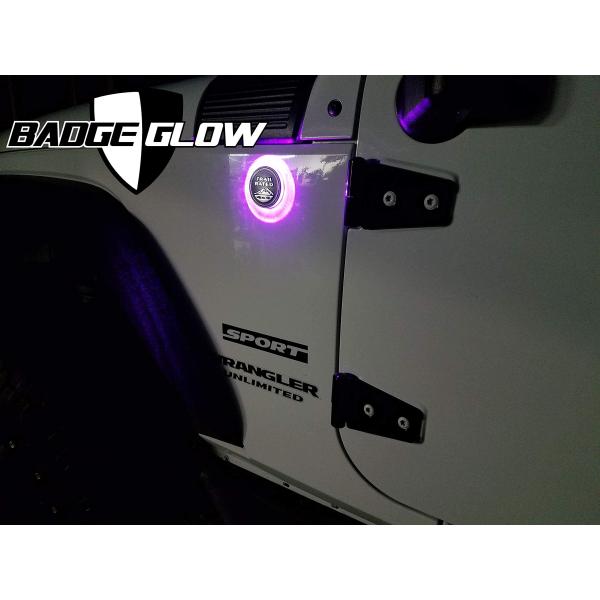 商品名:  Badge Glow〓 LED Back Light Designed For The Jeep Wrangler &amp; Cherokee Trail Rated Badge ~ Available in 6 LED Co...