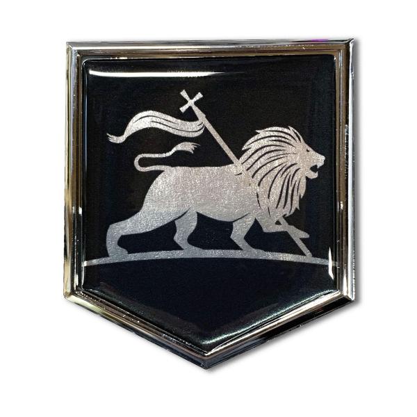 商品名:  Lion of Judah Domed Chrome Emblem Metallic 3D Sticker 2"x 2.25" Jewish, Rastaブランド: Proud Store Online商品サイズ: 2" x 2...