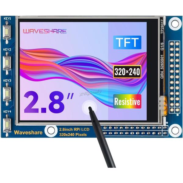 商品名:  2.8inch Resistive Touch Screen TFT LCD Raspbian Display 320×240 LCD Module for Raspberry Pi 4 3 2 Model B B+ A+ Dr...