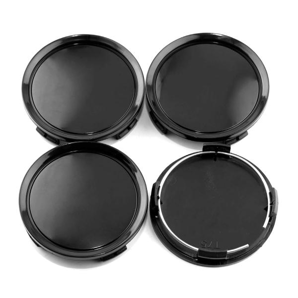 商品名:  Steel.frame.motor HUBCAP_WHEEL_COVER, Set of 4 Black Replacement Wheel Center Caps for A4, 74mm(2.91in)/69.5mm(2.7...