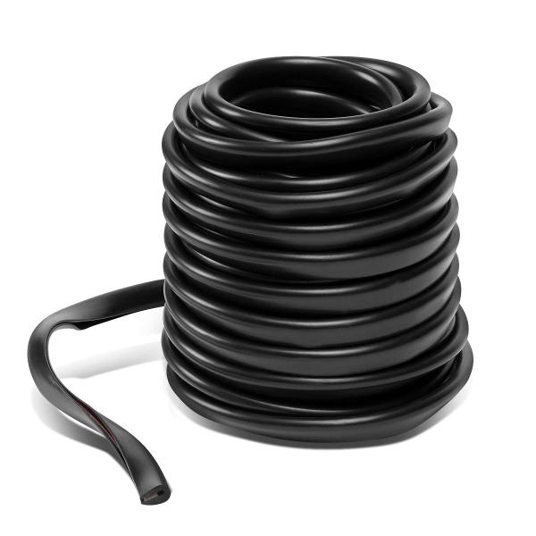 商品名: ユニバーサル 長さ30フィート ワイパースタイル フェンダー フレア 丈夫なゴム フラット ウェルト エッジ トリムキット ブラック Auto Dynasty Universal 30Ft Length Wiper Style F...