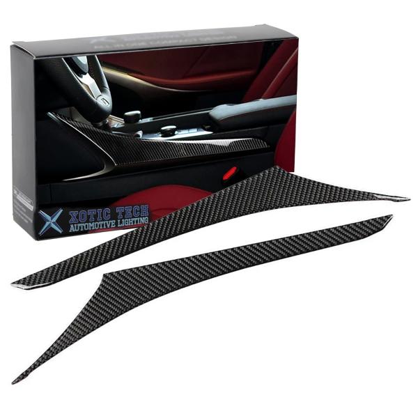 商品名: x xotic tech アームレストコンソールギアサイドパネルカバートリム、純正ソフトカーボンファイバー、レクサスIS250 IS300IS3502014-2018と互換性があります ギアシフトパネル側 本物の炭素繊維 Xoti...