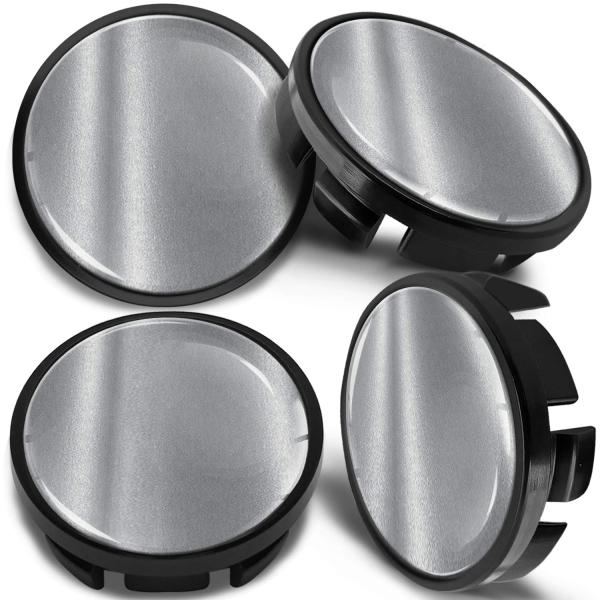 商品名: Biomar Labs 4 x ユニバーサルホイールセンター互換フォルクスワーゲン部品番号: 3B7601171 合金ハブセンターキャップハブキャップ ブラックシルバー 65mm CV 3 Biomar Labs〓 4 x 65m...