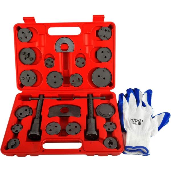 商品名: BTSHUB ディスクブレーキキャリパーコンプレッサー巻き戻しツールセット プロフェッショナルディスクブレーキキャリパーツールキット 24個 BTSHUB Disc Brake Caliper Compressor Wind Ba...