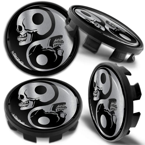 商品名:  Biomar Labs 4 x 68mm Wheel Centre Alloy Hub Center Caps Compatible with BMW 36136783536 Hubcaps Silver Skull Black...