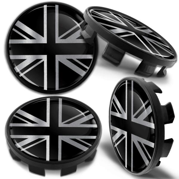商品名:  Biomar Labs 4 x 68mm Wheel Centre Alloy Hub Center Caps Compatible with BMW 36136783536 Hubcaps Black Silver UK Un...