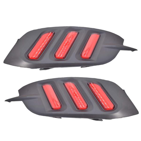商品名:  LABLT Red Rear Bumper Tail Brake Light Lamp Tail Brake &amp; Rear Fog Lights Replacement for Honda Civic Sedan 201...