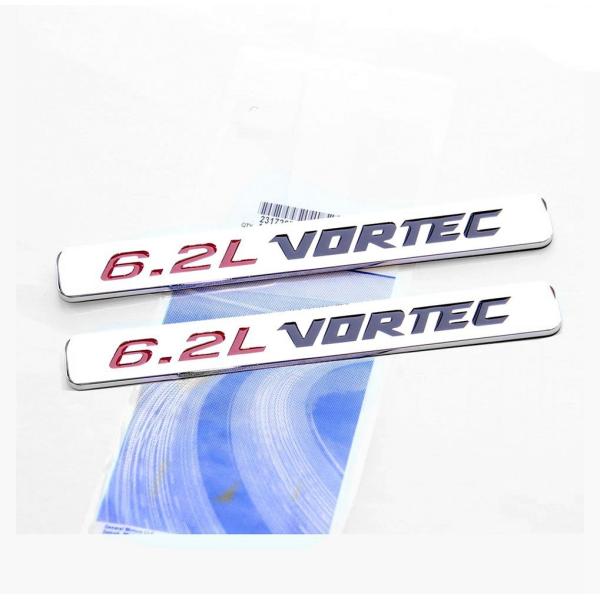 商品名:  Yoaoo 2Pack OEM Black 6.2L Vortec Hood 6.2 L Emblems Engine Badge Compatible with Silverado Z71 Sierra Chrome Redブ...