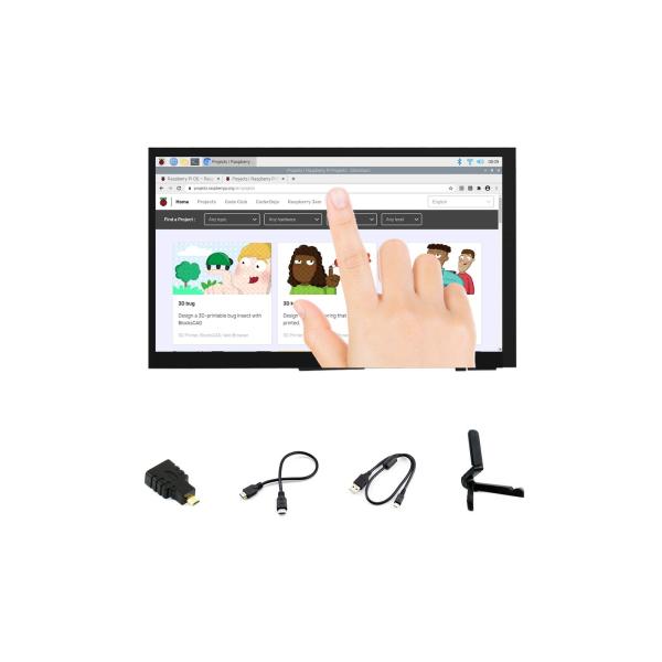 商品名: Ingcool 7インチ HDMI LCD 1024x600解像度 静電容量式タッチスクリーンIPSディスプレイモジュール Raspberry Pi 4 3 2 1 B B+ A+、PC、Windows 10/8.1/8/7対応 ...