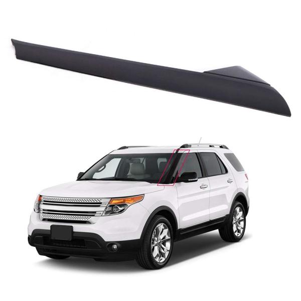 商品名: フロントガラス アウタートリム ピラー モールディング 4ドア フォードエクスプローラー 2011-2019 (左運転席側) 1点 1Pc Windshield Outer Trim Pillar Molding 4 Door C...
