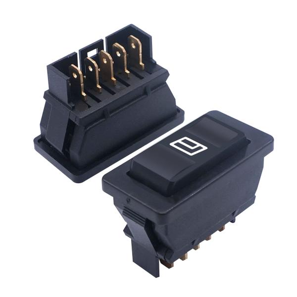 商品名: weideer 2個 5ピン カーウィンドウスイッチ 12V 20A コントロール パワーウィンドウ リフト モーメンタリロッカースイッチ LEDライト付き K-010 weideer 2Pcs 5 Pin Car Window ...