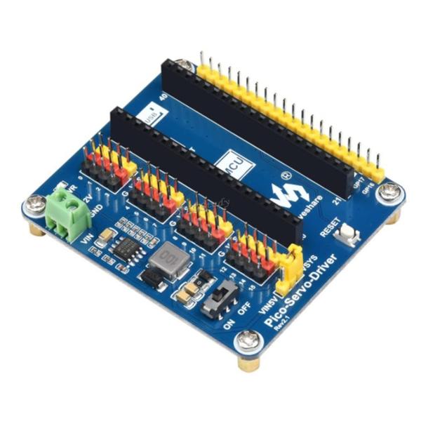 商品名:  Servo Driver Module for Raspberry Pi Pico 16-Channel Outputs 16-Bit Resolution Ideal for Controlling Robotic Arm o...