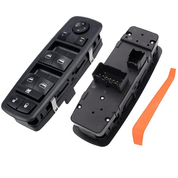 商品名: フロント左運転席側マスターパワードアウィンドウスイッチ クライスラー08-09タウンカントリー-08-09グランドキャラバン/ 09ジャーニー/ 08-09 Nitro - 08-09 Liberty(ワンタッチウィンドウ開閉)に...