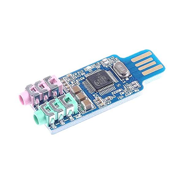 商品名:  CM108 USB Sound Card Module Free Driver for Laptop Computer External Sound Card Chip Board with 3.5mm Microphone J...