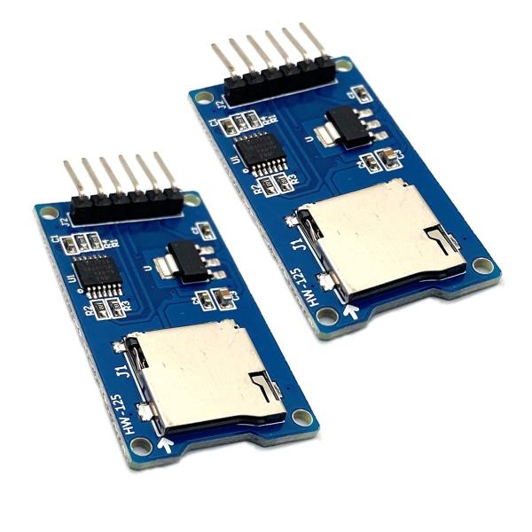 商品名: Kiro&amp;Seeu マイクロSDカードモジュールストレージボード 2個 6ピン TFカードメモリアダプターリーダーモジュール SPIインターフェース Ar-duino Raspberry Piと互換性あり Kiro&amp...