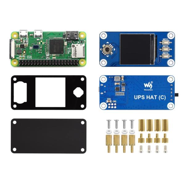 商品名:  Waveshare Package F Compatible with Raspberry Pi Zero WH Together with UPS Module and 1.3inch LCD Display Bundle w...