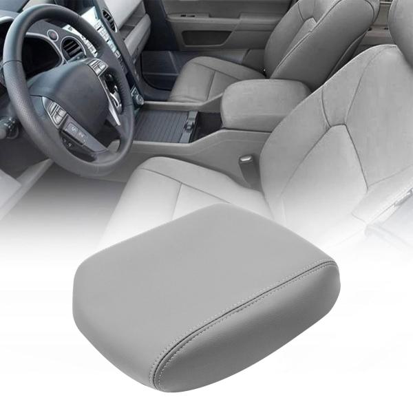 商品名: FZJDSD カーセンターコンソール蓋アームレストシートボックスカバープロテクター交換用マイクロファイバーレザーグレーホンダパイロット2009-2015に対応 FZJDSD Gray Center Console Cover Ar...