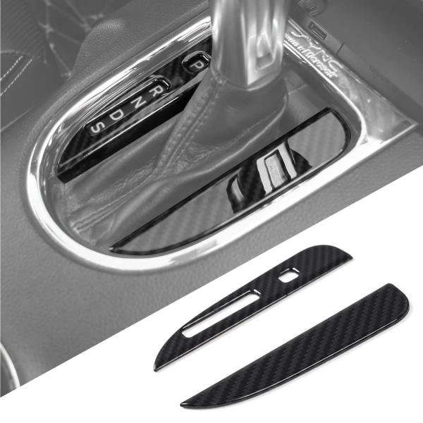 商品名:  RT-TCZ Carbon Fiber Gear Shift Panel Trim Cover Interior Decoration Accessories for Ford Mustang 2015-2021, 2PCSブラ...