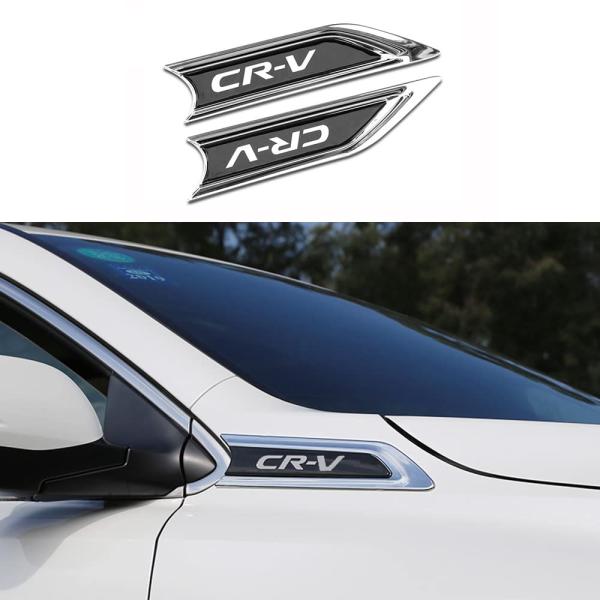 商品名:  CEBAT 2Pcs ABS Chromed Air Vent Hood Intake Fender Trim Side Wing Fender Emblem Badge Decoration Cover Trim for Ho...