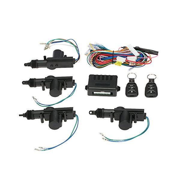 商品名:  Universal Car Door Lock 4PCS,Geevorks 12V Door Lock Actuator Keyless Entry System with 2 Remote,Car Power Door Loc...