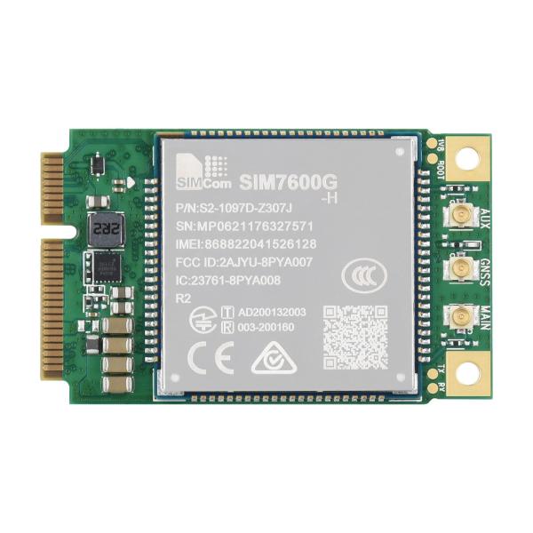 商品名:  Waveshare SIM7600G-H-PCIE SIMCom Original 4G LTE Cat-4 Module Global Coverage with GNSS Support Mini-PCIe Connecto...