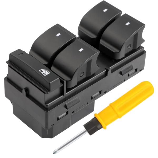 商品名: 20945224 運転席側マスターパワーウィンドウコントロールスイッチ レッドライト付き 2007-2016 GMC Acadia D1961F D1930F用 20945224 Driver Side Master Power ...