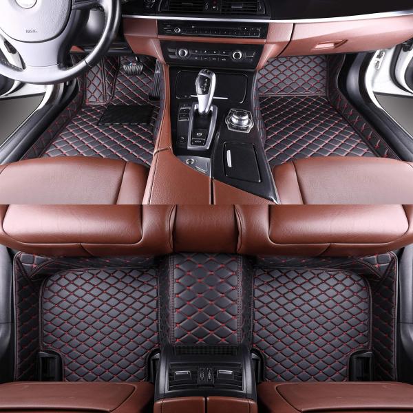 商品名: OkuTech カスタムフィット XPE-Leather オールフルサラウンド防水カーフロアマット メルセデスベンツ S クラス S500 S550 S560 S580 S63 4MATIC 4ドア 2021-2022用 ブラック...