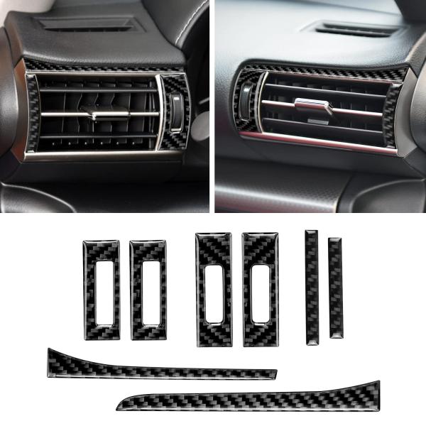 商品名:  YAMUDA Compatible with Center Console Air Conditioner Vent Outlet Frame Cover Panel Sticker Carbon Fiber Interior ...