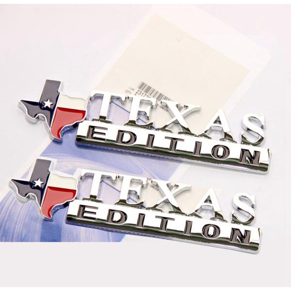 商品名:  Yoaoo 2Pack OEM Chrome Texas Edition Emblem Badge Compatible with Sierra Silverado and Tahoe Chromeブランド: Yoaoo高さ: ...