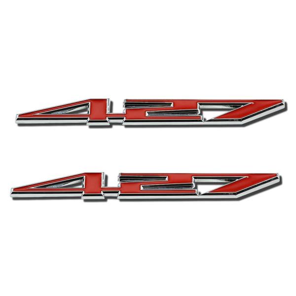 商品名:  2X 427 Aluminum Emblem Badge Decal Red &amp; Silver for Z06-C6 427 CI (Silver Red)ブランド: Generic高さ: 21.6916cm横幅: 5....