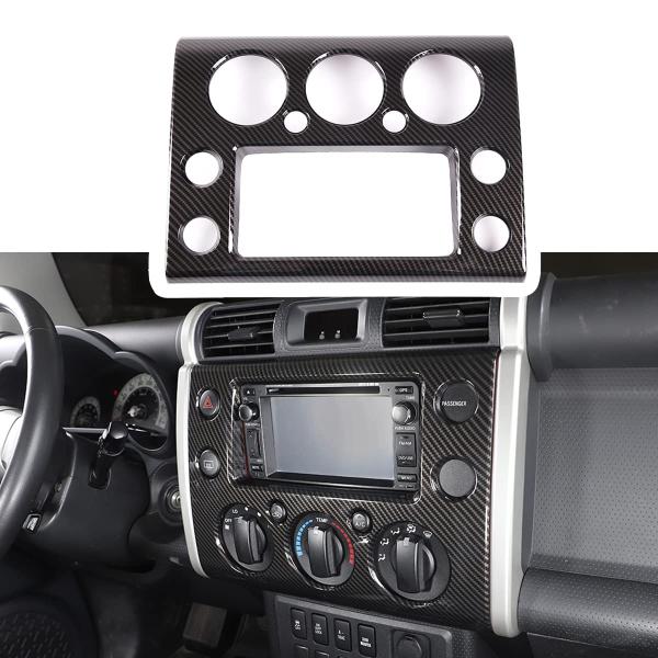 商品名:  Fit for Toyota FJ Cruiser 2007-2021 Center Console Panel Trim Cover, ABS Center Console GPS Navigation Panel Frame...