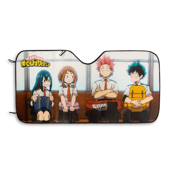 商品名: JUST FUNKY (ジャストファンキー) My Hero Academia Characters アコーディオンサンシェード フロントガラス用 折りたたみ式サンバイザープロテクター 車 トラック SUV用 紫外線と太陽のまぶし...