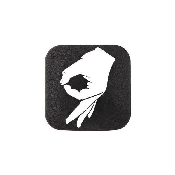 商品名:  Gotcha Circle Hand Game Rubber Receiver Tube Hitch Plug. Truck Trailer Hitch Cover Plug Insert Fits 2" Receivers. ...