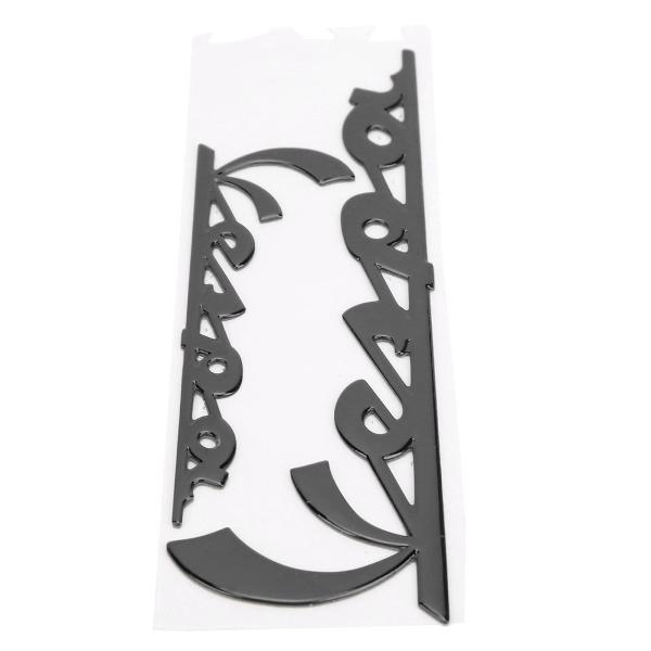 商品名: ベスパバッジステッカーブラック、オートバイステッカー Vespa GTS300 LX125 LX150 IE Sprint Primavera 300 LX LXV スーパーエンブレムステッカー 3次元デカール装飾(ブラック) A...