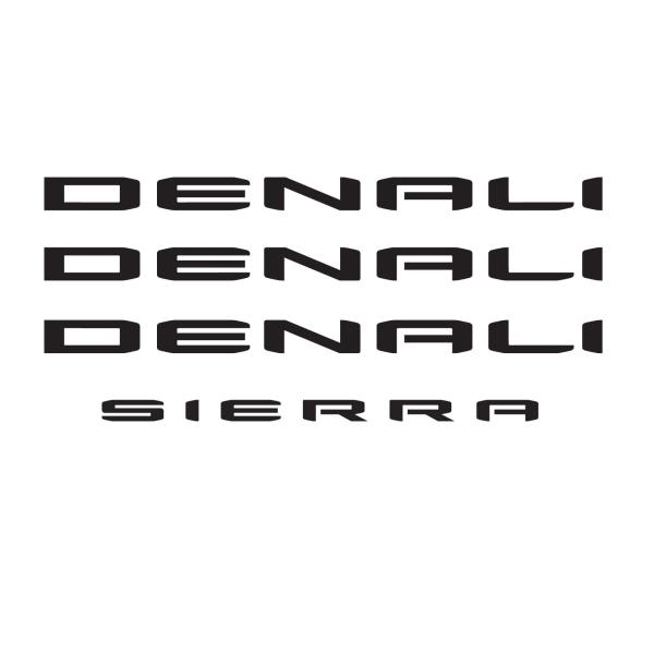 商品名: EmblemsPlus GMCシエラデナリトラックエンブレムオーバーレイ 「ブラックアウト」デカール文字 エンブレムなし 4枚セット 2019 2020 2021 2022に適合 GM公式ライセンス製品。 EmblemsPlus ...