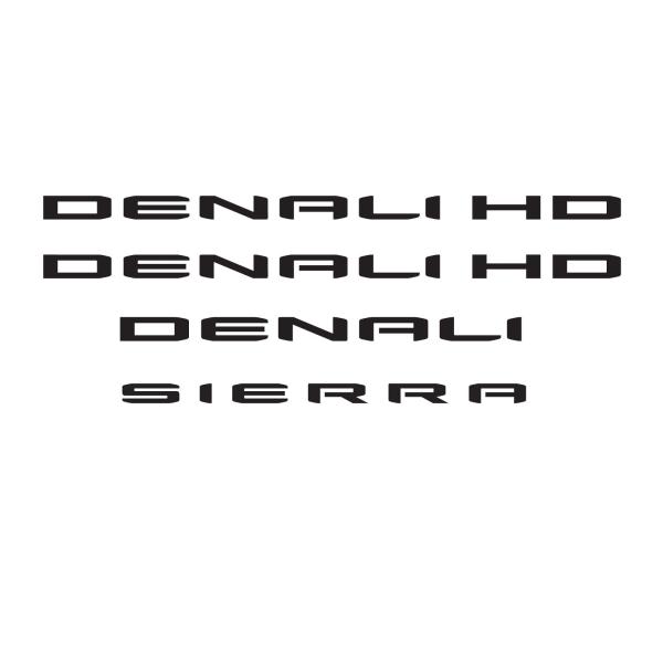 商品名: EmblemsPlus GMC シエラ デナリ HD トラック エンブレム デカール オーバーレイ ブラックアウト デカール 文字 エンブレムではありません 4枚セット 2019 2020 2021 2022に適合 GM公式ライセ...