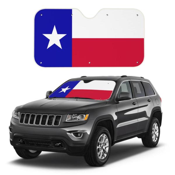商品名:  Bagea-Ka Texas Lone Star State Flag Pattern Car Windshield Sun Shade UV Rays Sun Visor Protector Lightweight Front...