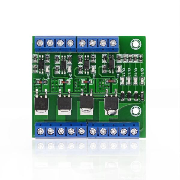 商品名: PWM MOS FETモジュール、4チャンネルPLCアンプ回路基板3-20Vから3.7-27VDC 10Aドライバーモジュール PWM MOS FET Module, 4 Channel PLC Amplifier Circuit...